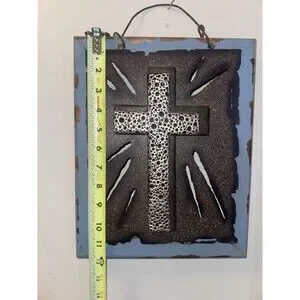 Unbranded | Accents | Decorative Metal Wood Christian Cross Wall ...